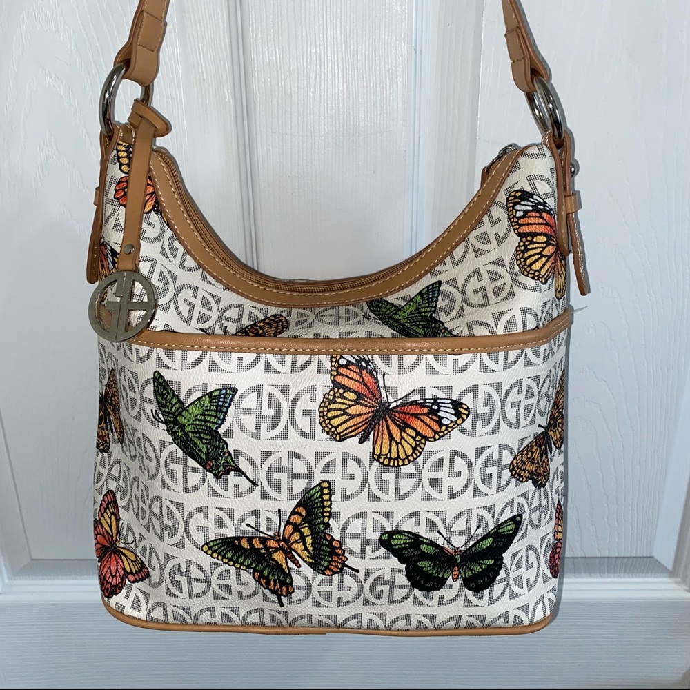 Giani Bernini Monogram Logo Y2k Shoulder Bag With But… - Gem